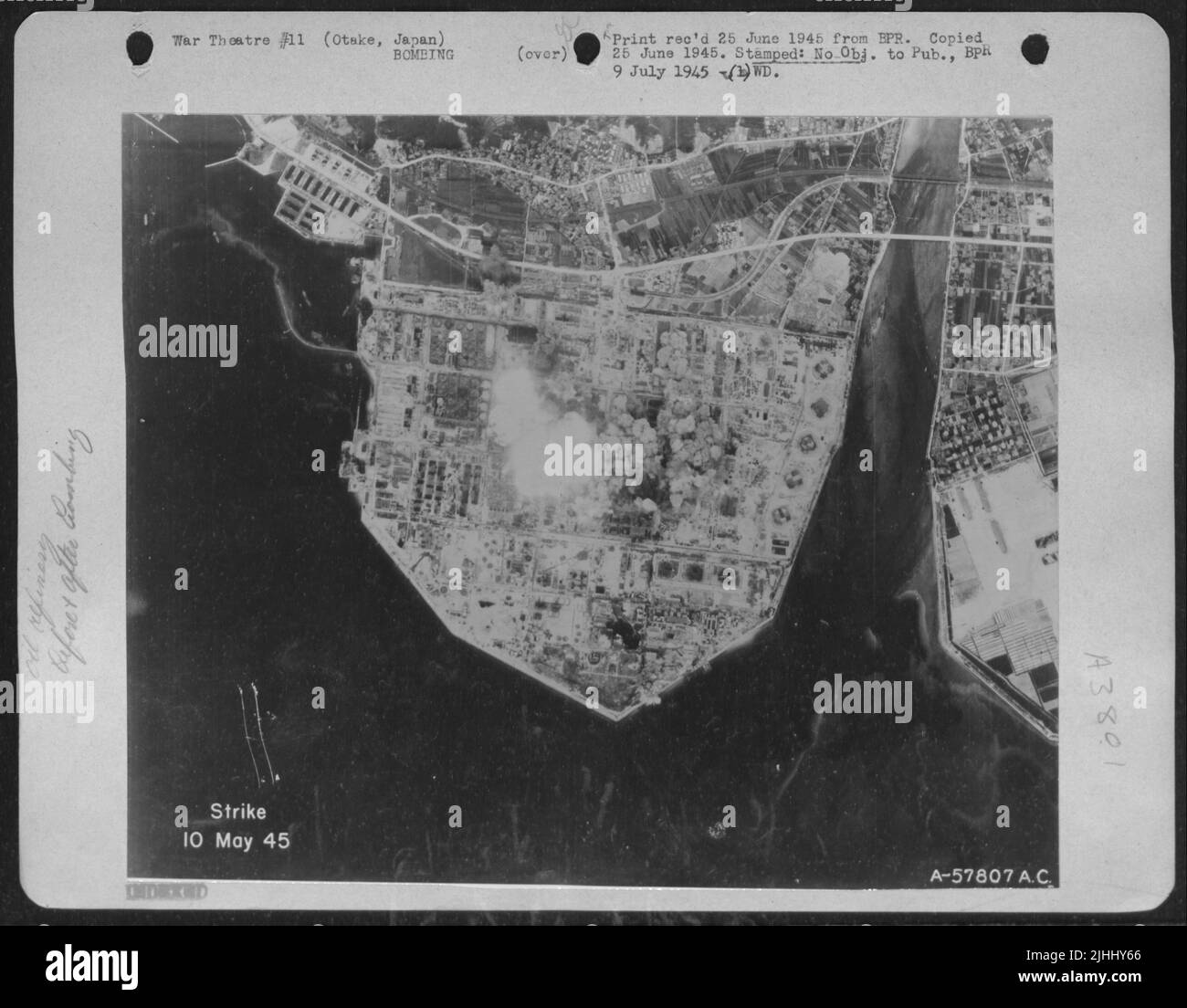 During -- Strike Photo Of The Otake Refinery, Otake, Japan. 10 May 1945 ...