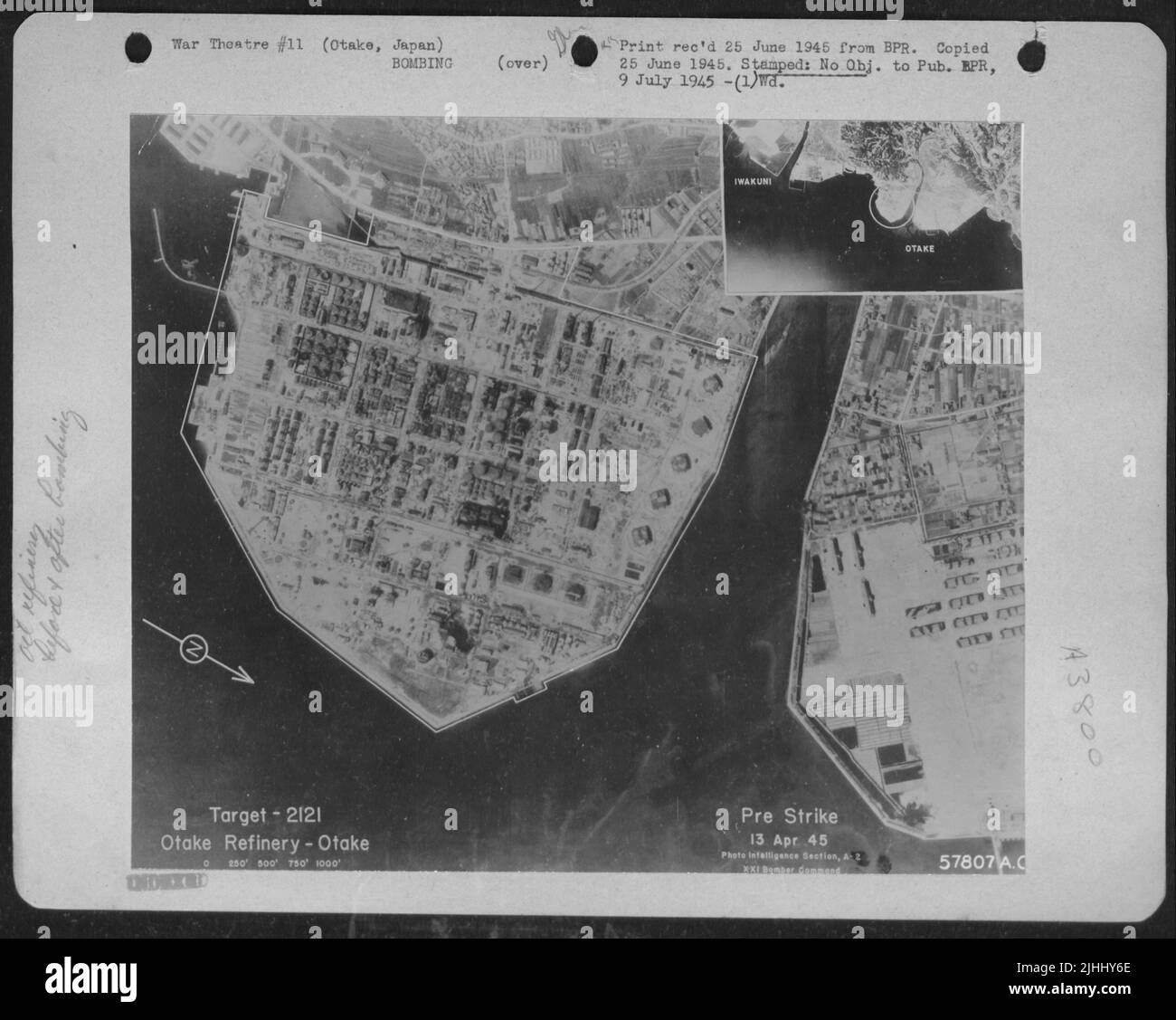 Before -- Pre-Strike Photo Of The Otake Refinery, Otake, Japan. 13 ...