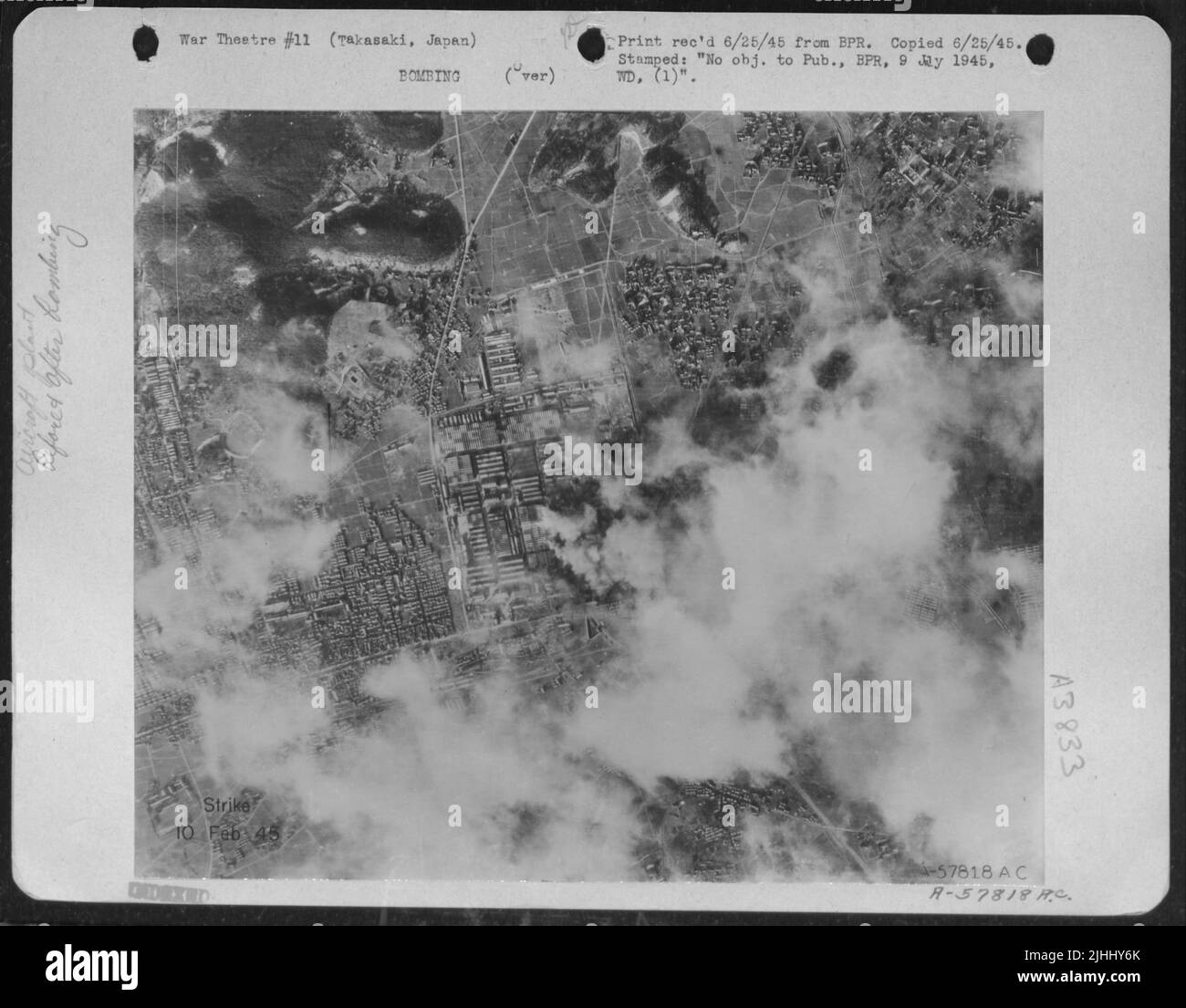 During -- Strike Photo Of The Nakajima Aircraft Company, New Ota Plant ...