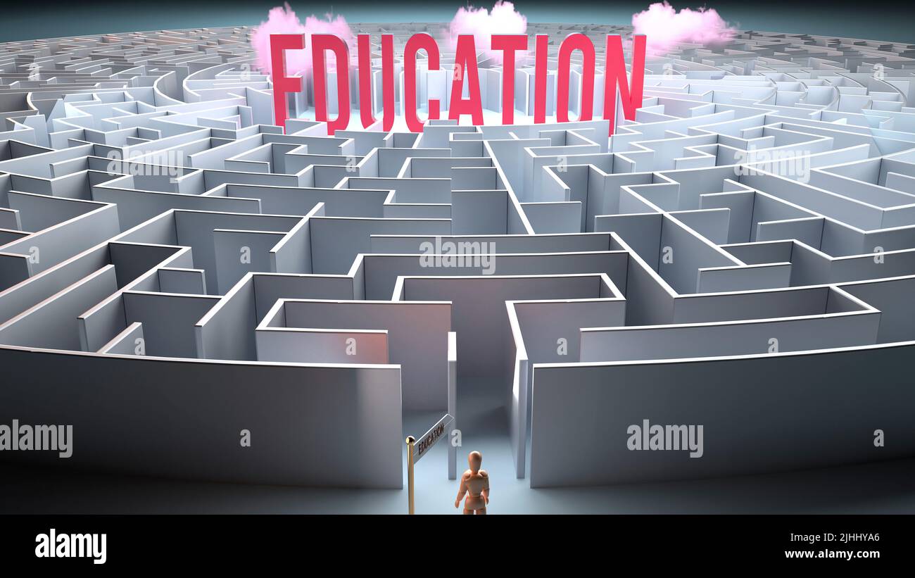 Complicated journey to education hi-res stock photography and images ...