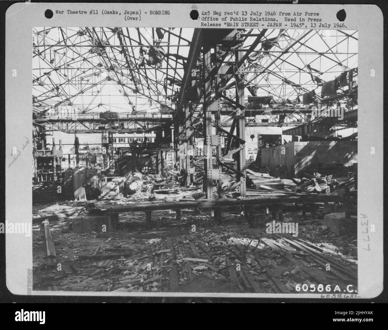 Main Street - Japan - 1945. Osaka-Kobe Area - A Machine Tool Plant Once ...