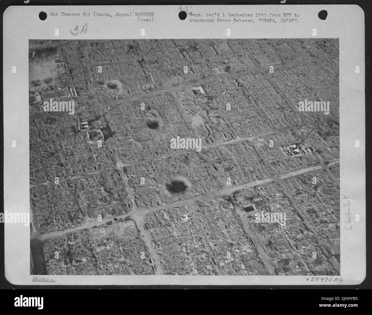 This Section Of Osaka, Japan Was Levelled By Fire-Bomb Attacks By ...