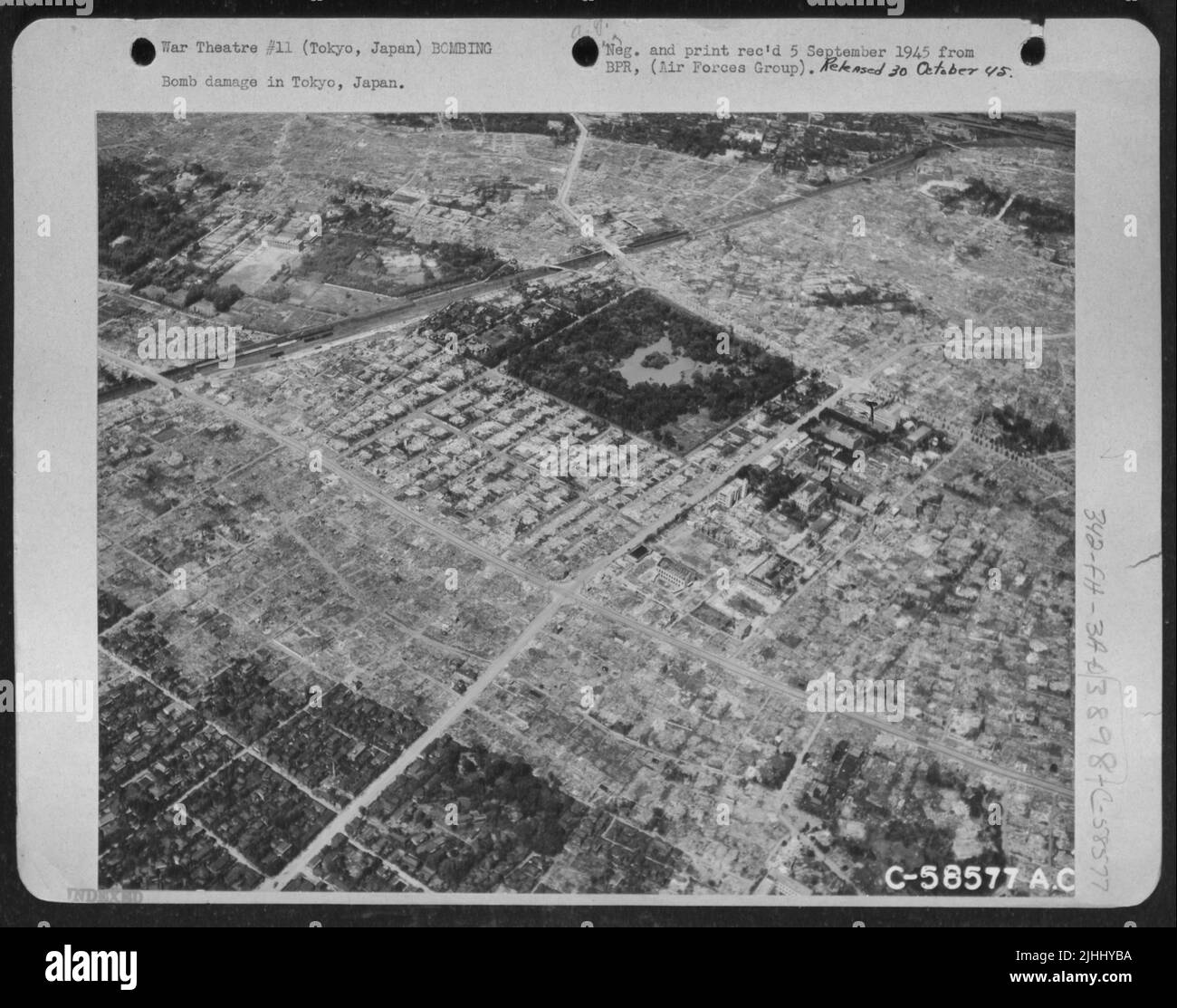 Bomb Damage In Tokyo, Japan Stock Photo - Alamy