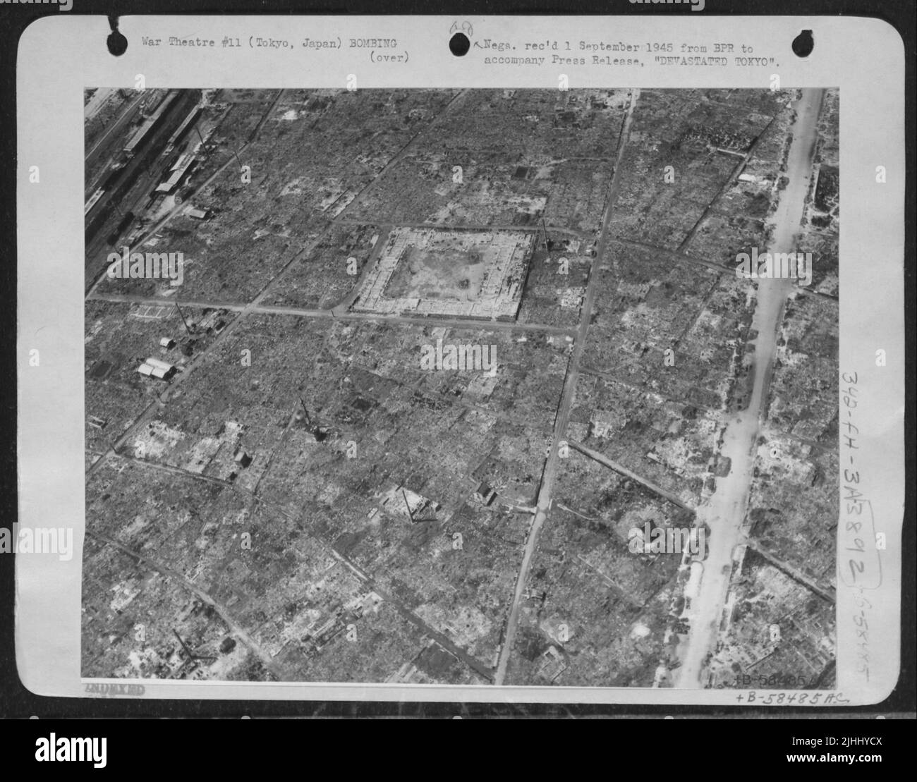 This Area Of The Tokyo Industrial Section Was Partially Destroyed By B ...