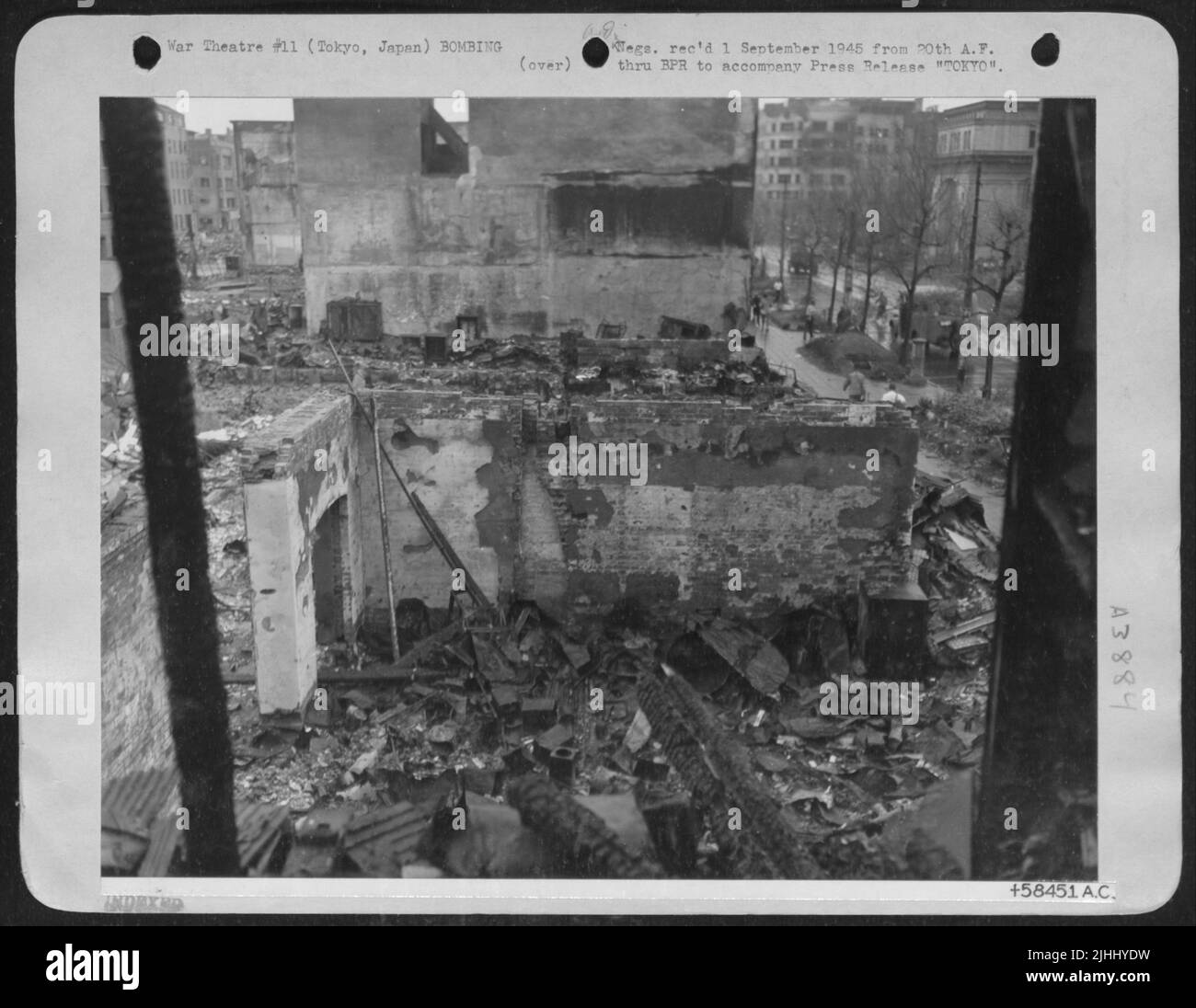 Tokyo - Charred And Crumbled Ruins Is All That Remains Of Buildings In ...