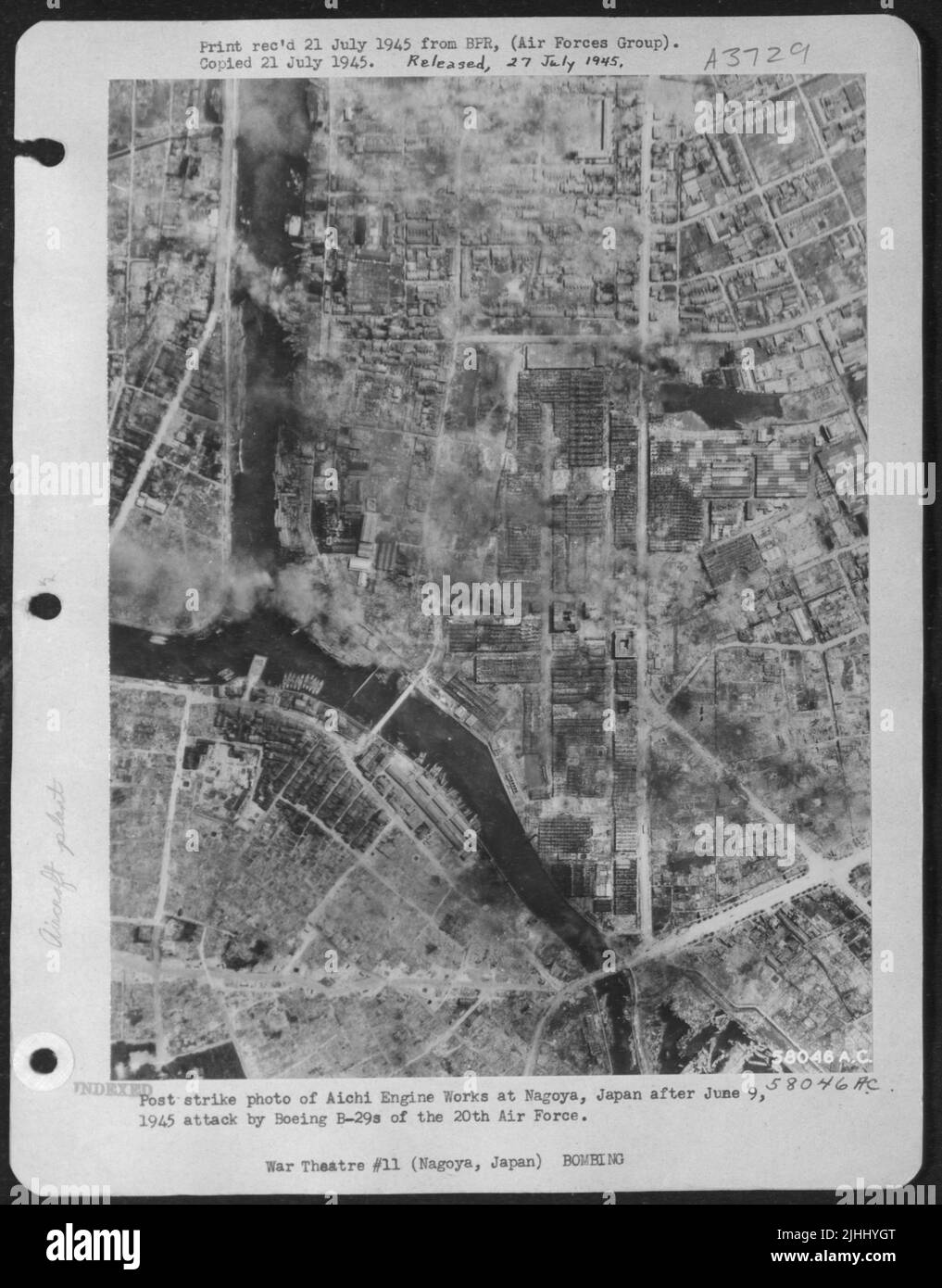 Post Strike Photo Of Aichi Engine Works At Nagoya, Japan, After June 9 ...
