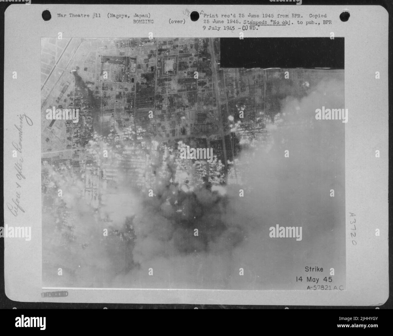 During - Strike Photo Of Nagoya, Japan. 14 May 1945 Stock Photo - Alamy