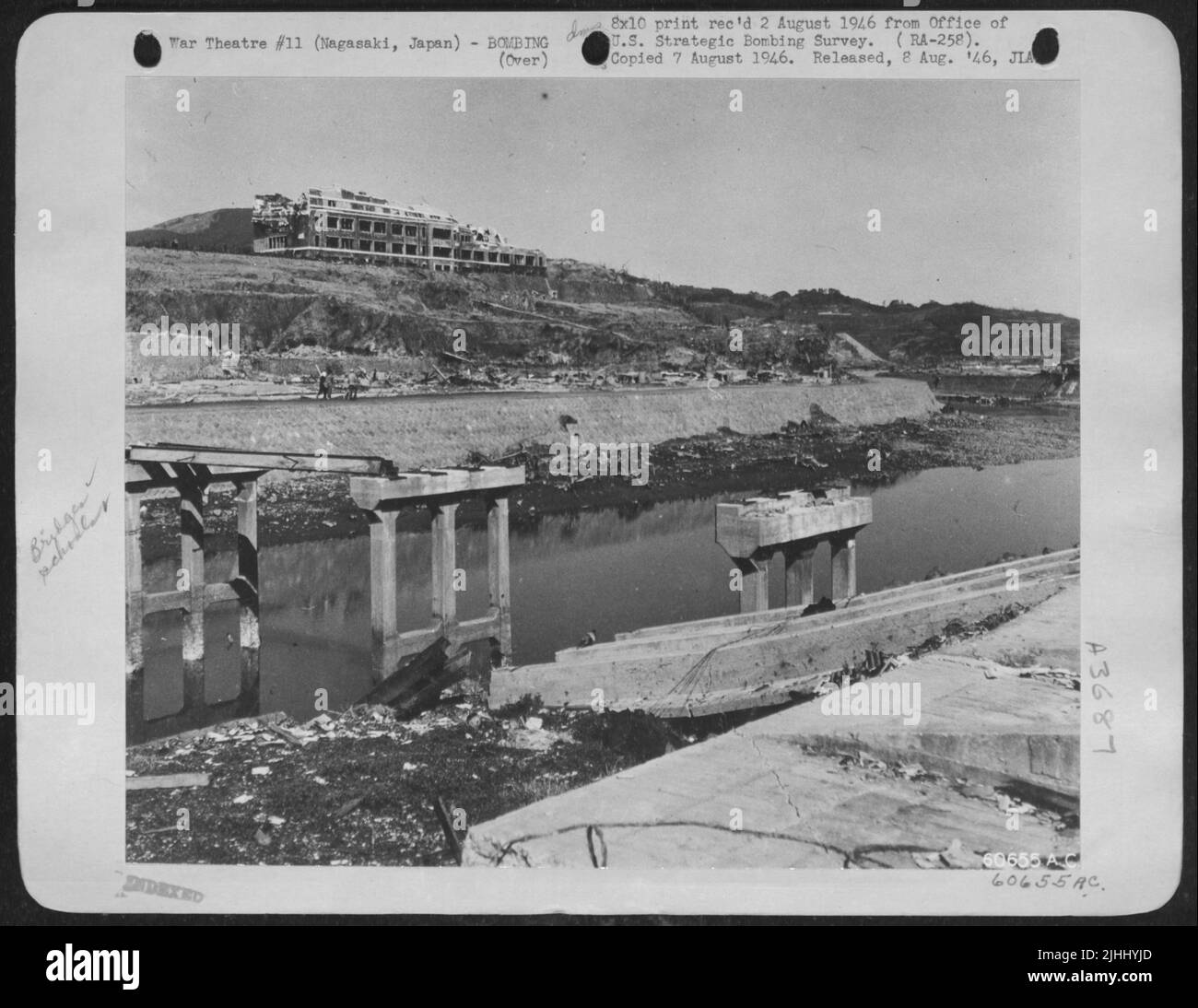 This Concrete Bridge Crossing The Urakami River At Nagasaki, Japan; Was ...