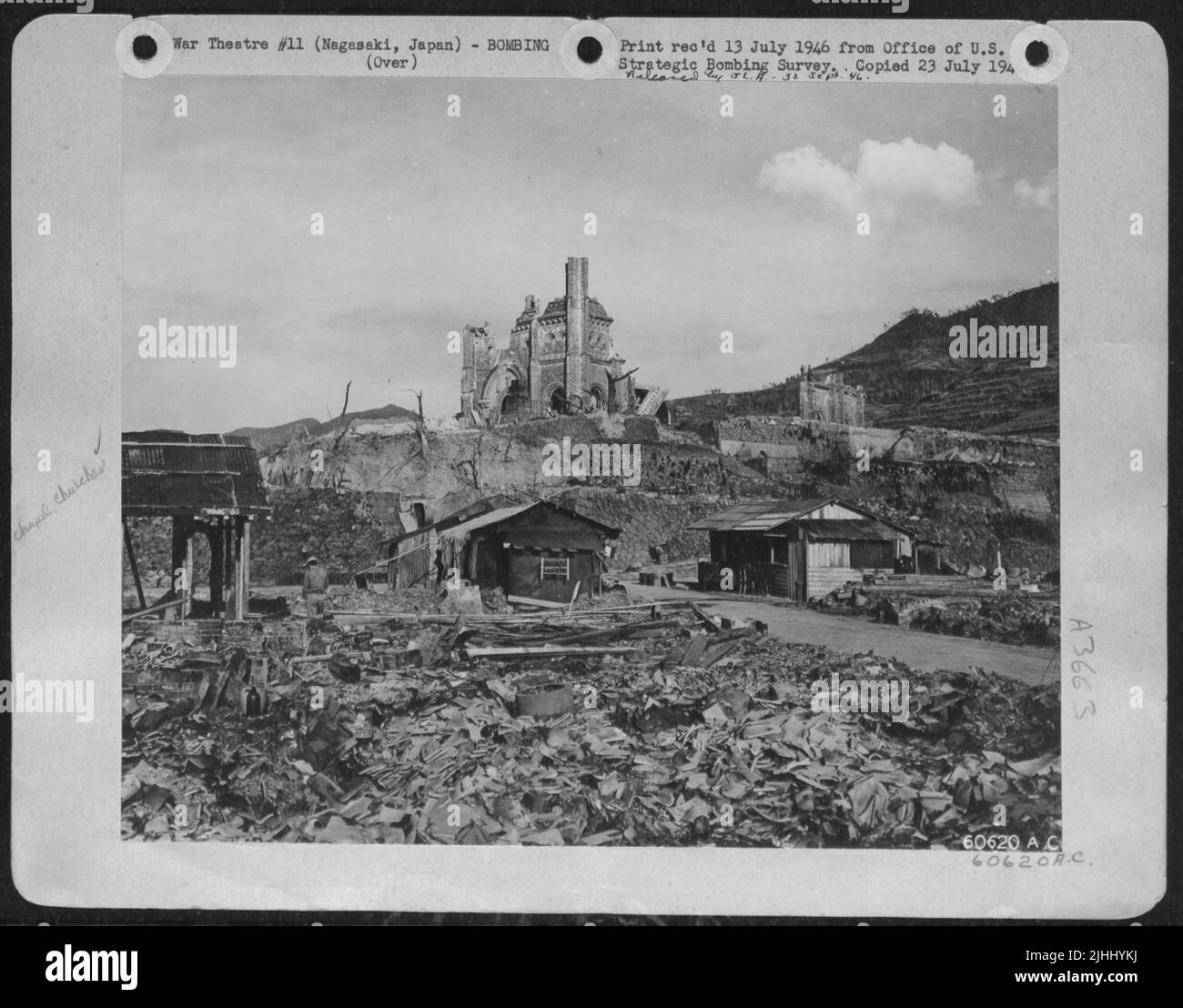 Urakami Roman Catholic Cathedral At Nagasaki, Japan, 500 Yards From ...