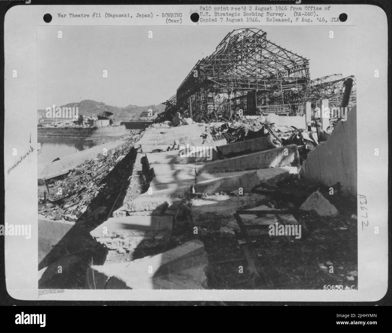 Only A Mass Of Steel Remains Of The Mitsubishi Arms Factory Along The ...