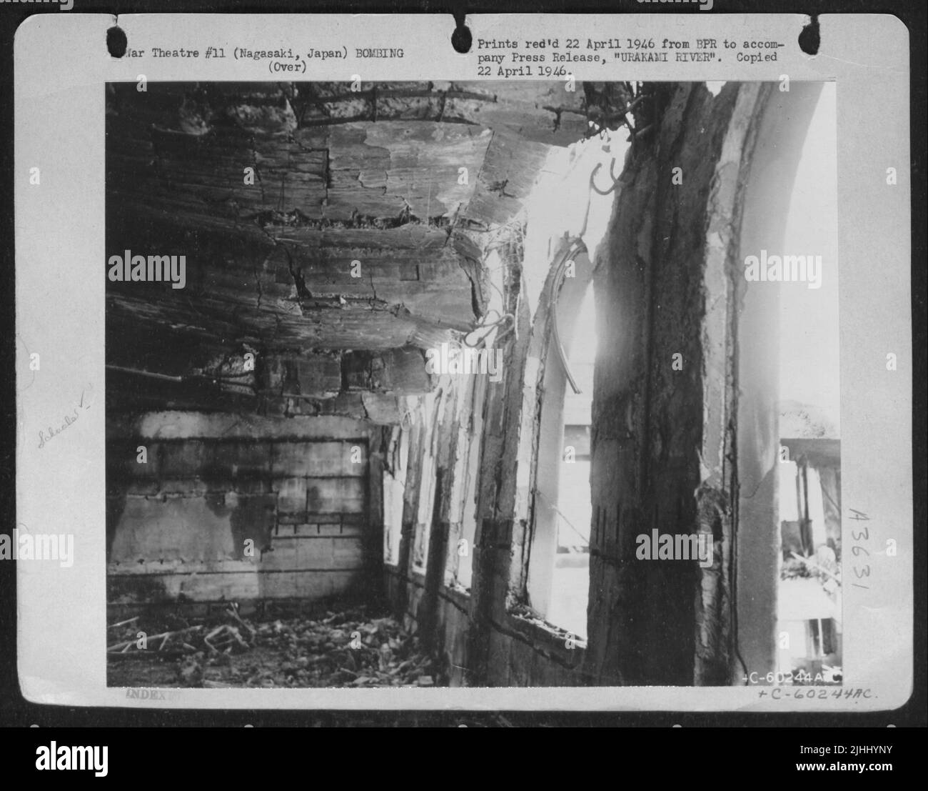Urakami River. Nagasaki...Beam, Ceiling And Column Failure At School 1/ ...