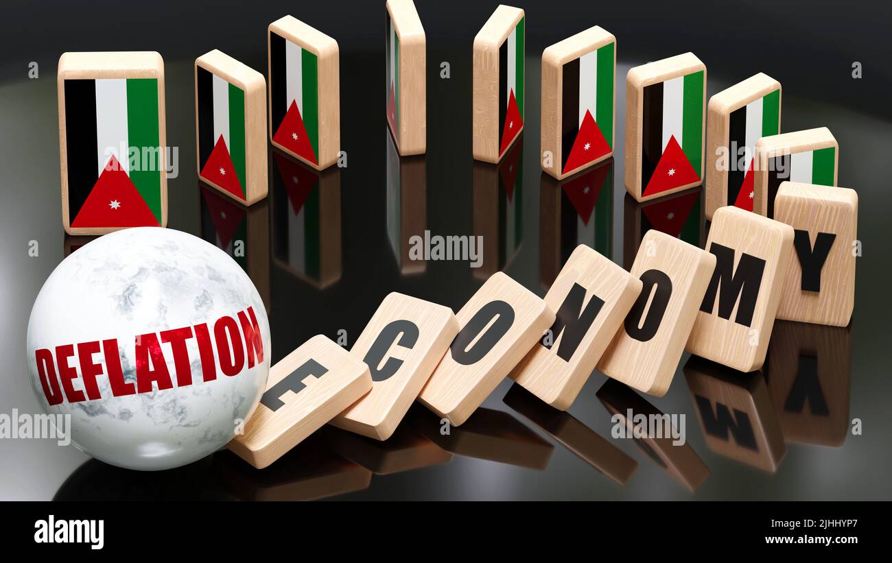 Jordan and deflation, economy and domino effect - chain reaction in ...