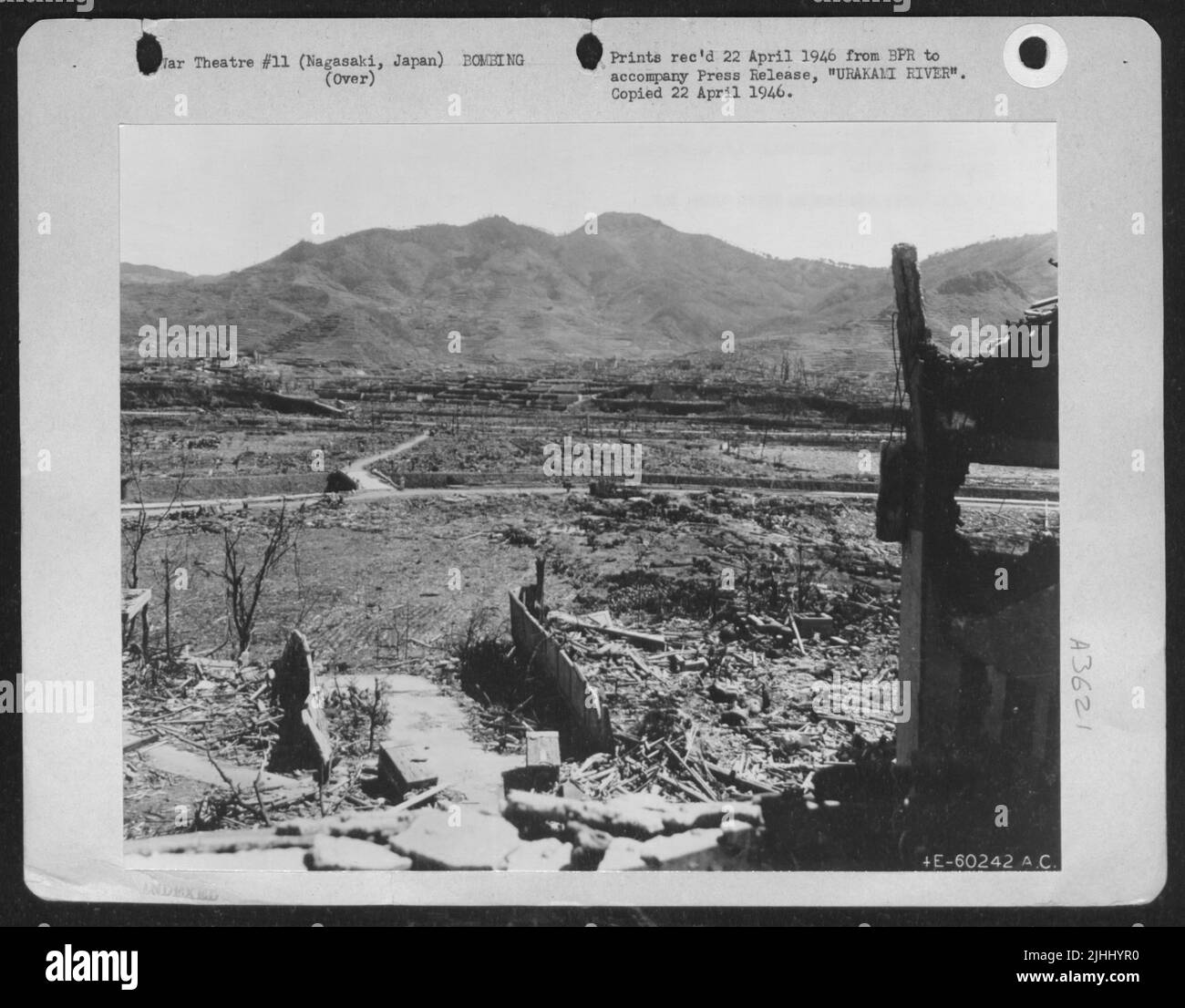 Urakami River. Nagasaki -- Looking Toward Point Of Explosion From ...