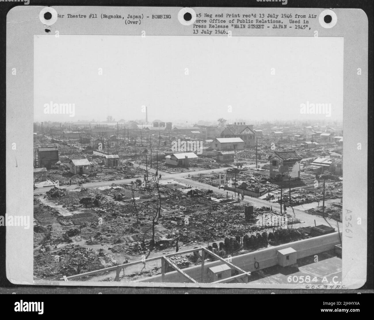 Main Street - Japan - 1945. Nagoka - B-29's Came To Conquer This City ...
