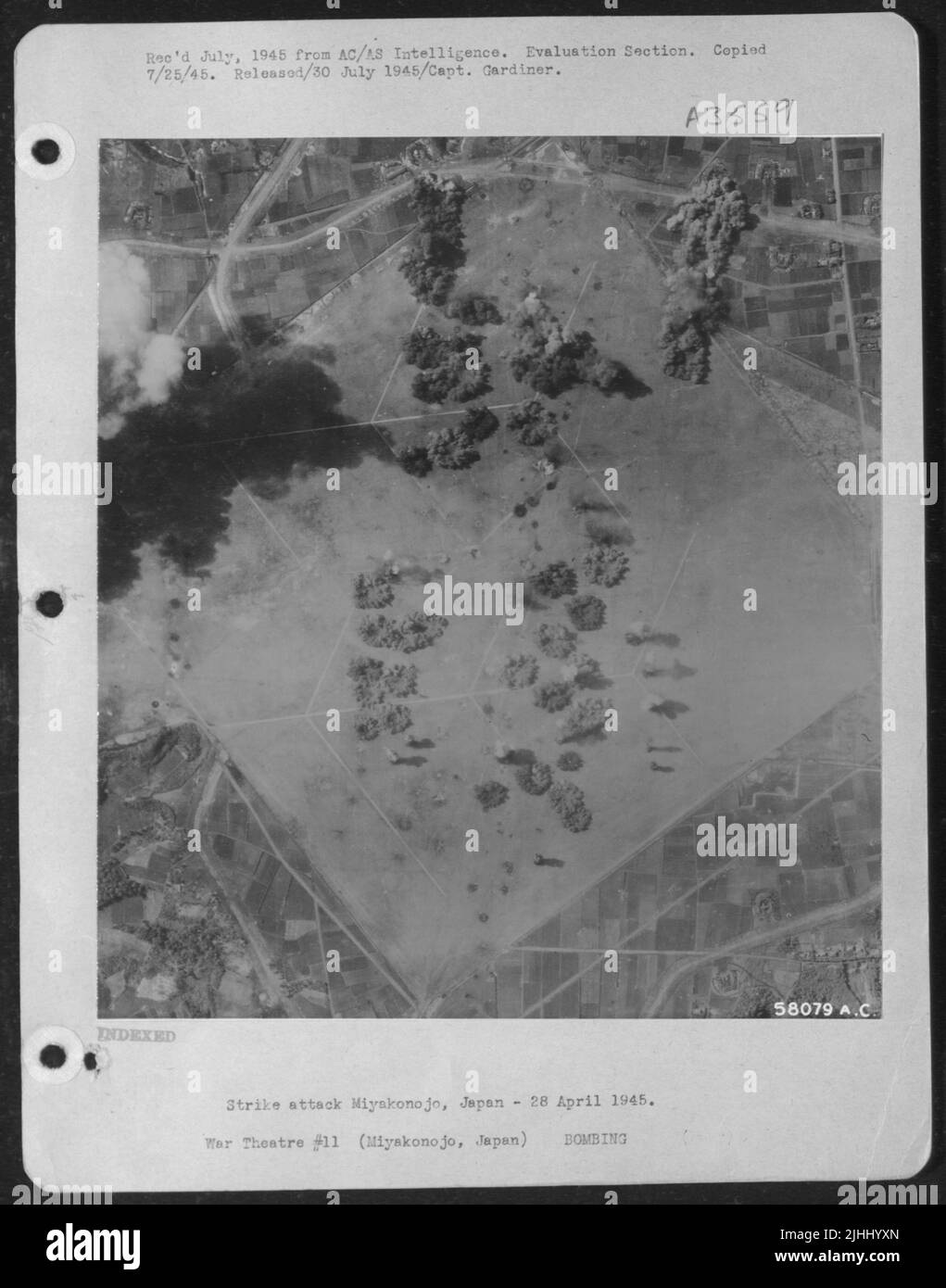 Strike Attack Miyakonojo, Japan - 28 April 1945 Stock Photo - Alamy