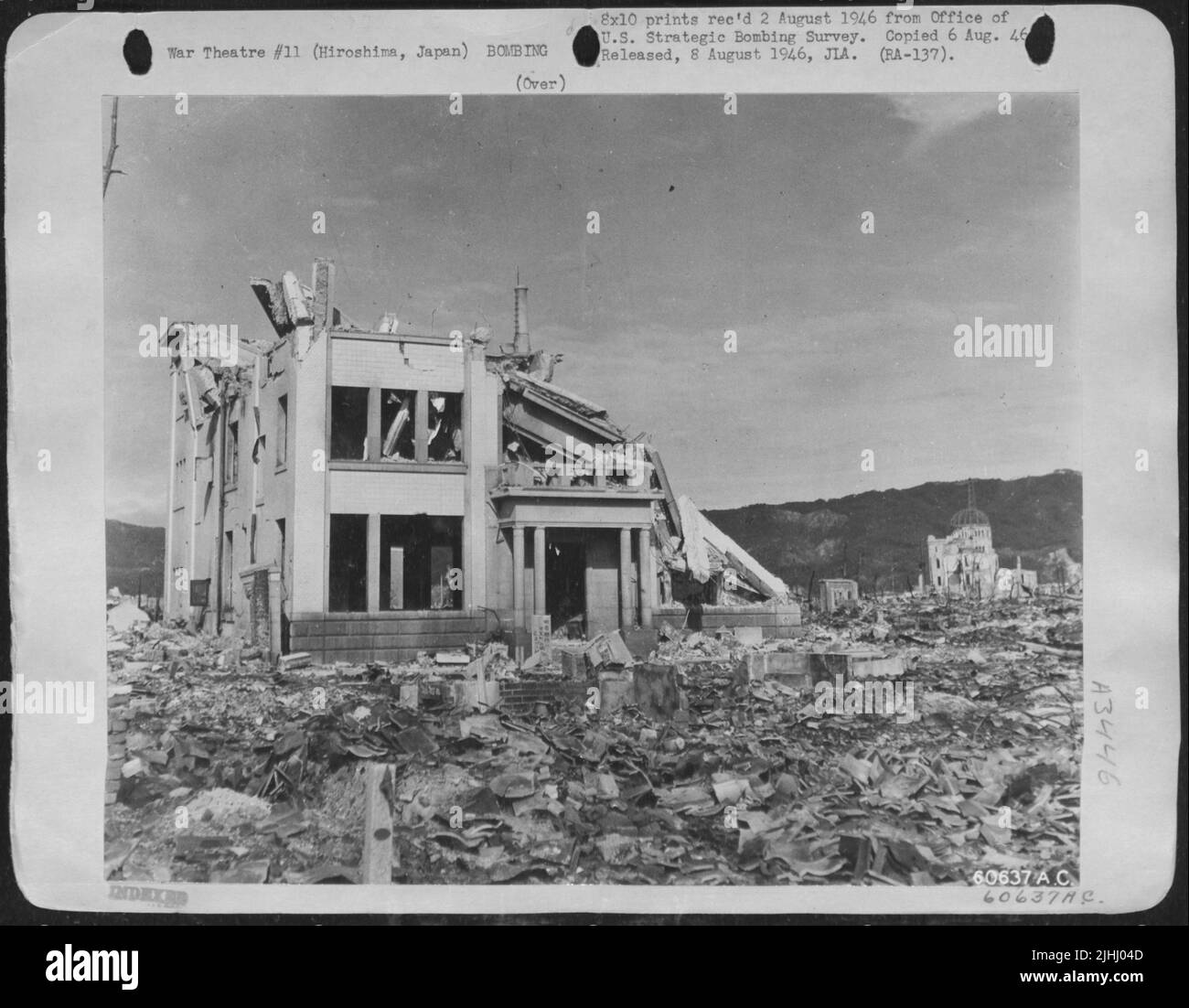 Atomic Bomb Damage To The Hiroshima Gas Co. Building - Hiroshima, Japan ...