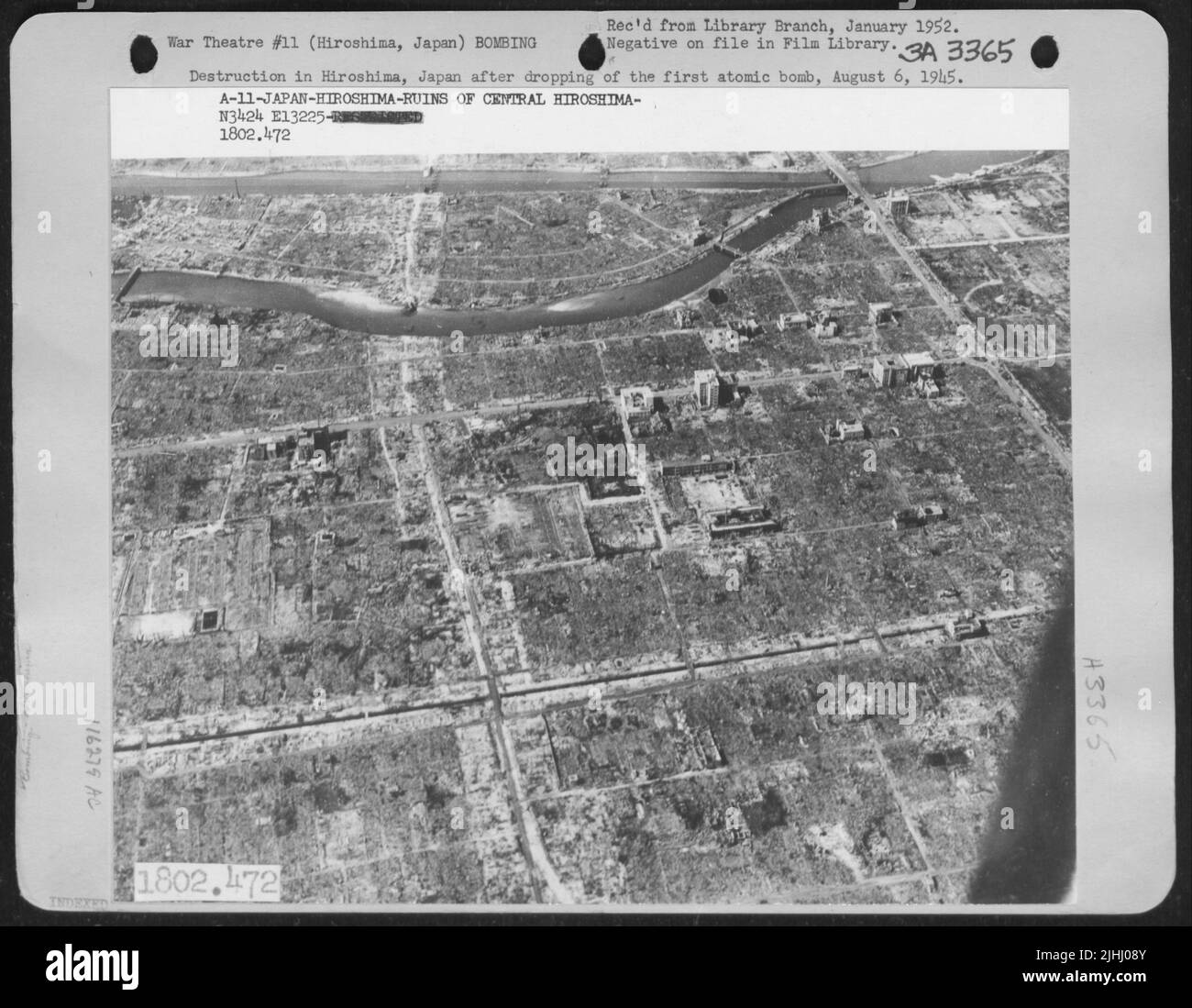Destruction In Hiroshima, Japan After Dropping Of The First Atomic Bomb ...