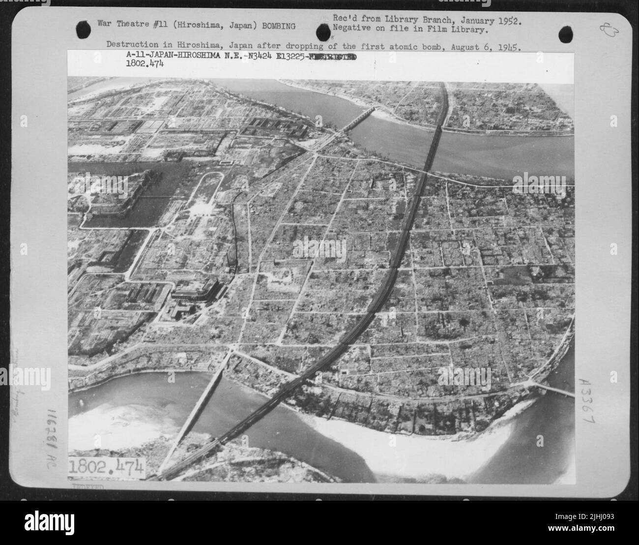 Destruction In Hiroshima, Japan After Dropping Of The First Atomic Bomb ...