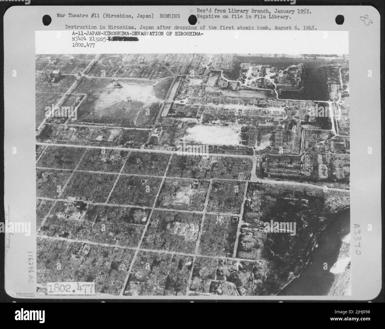 Destruction In Hiroshima, Japan After Dropping Of The First Atomic Bomb ...