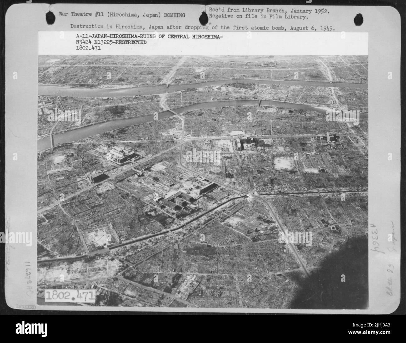 Destruction In Hiroshima, Japan After Dropping Of The First Atomic Bomb ...