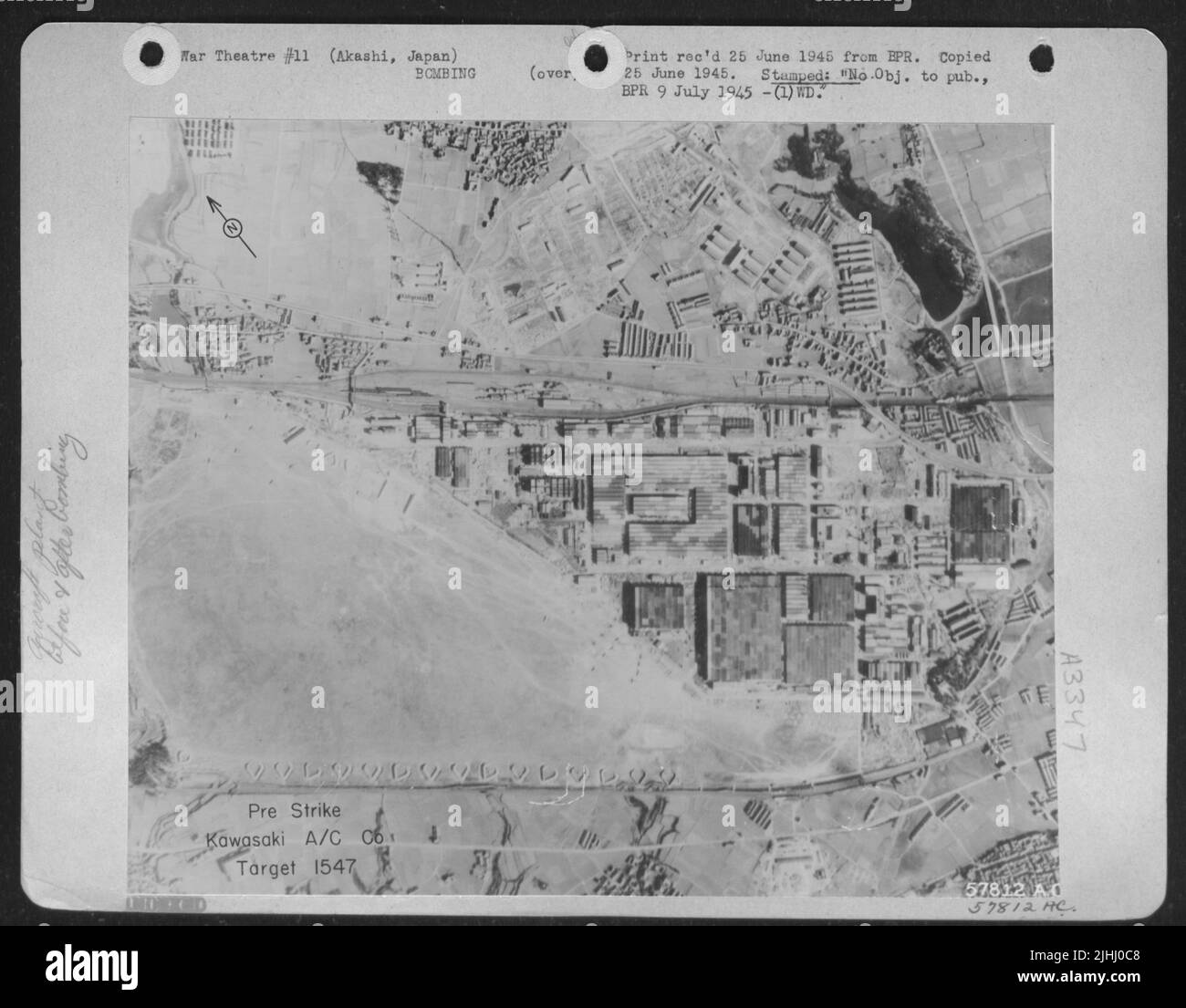 Before -- Pre-Strike Photo Of The Kawaskai Aircraft Company, Akashi ...