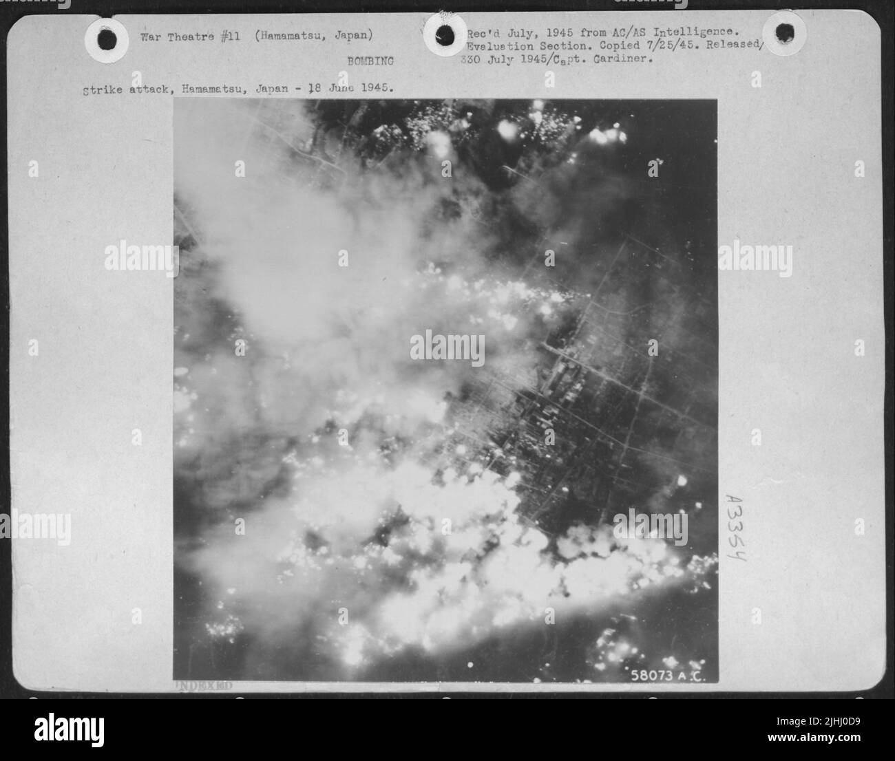 Strike Attack, Hamamatsu, Japan - 18 June 1945 Stock Photo - Alamy