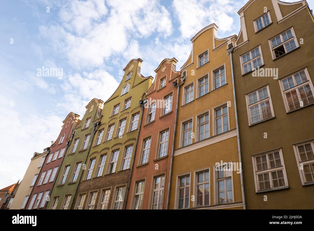 Ancient architecture of old town in Gdansk Poland. Beautiful and ...