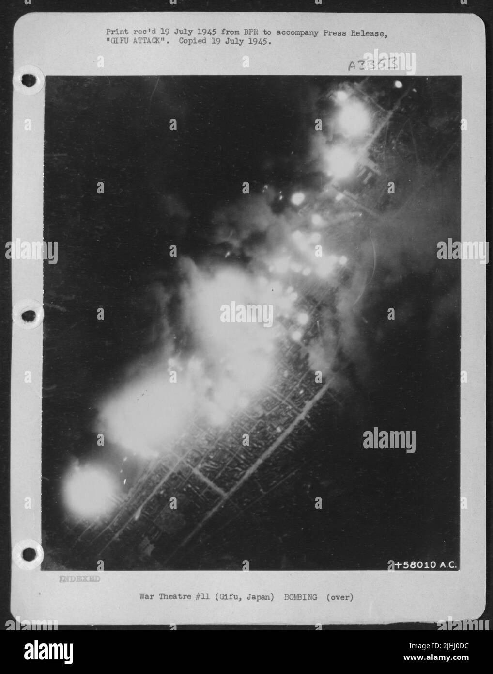 Gifu Attack - 10 July 1945. Industry Here Included Textile Mills ...