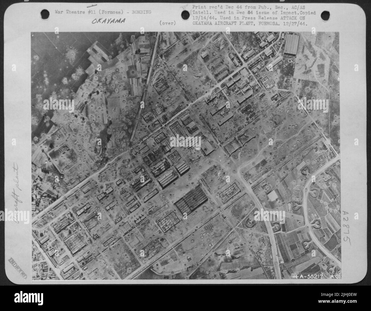 B-29 Superfortresses destroyed 43 of 80 buildings. Two days later ...