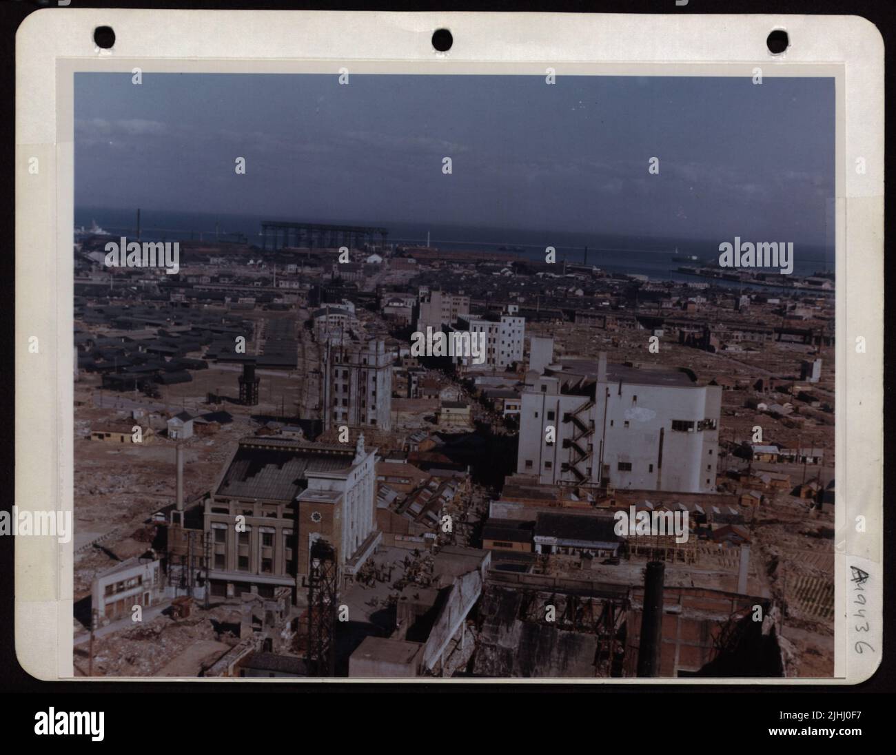 General View Of The Main Business District Of Kobe, Japan Showing Some ...