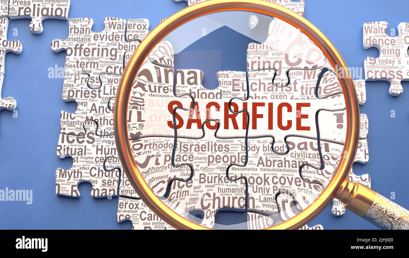 Sacrifice as a complex and multipart topic under close inspection ...