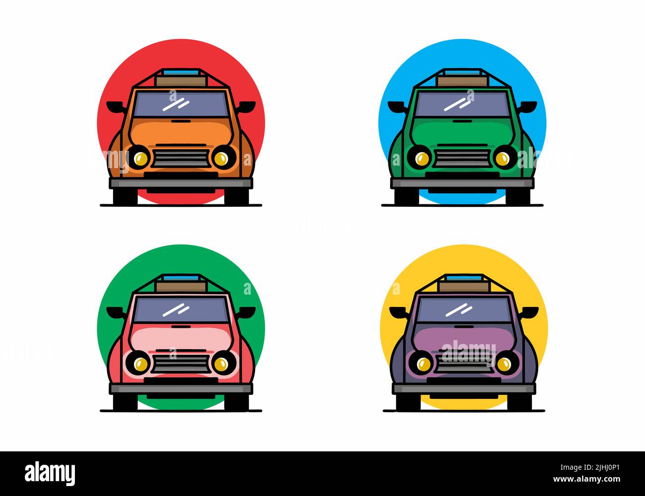 Illustration design of a car going to holiday Stock Vector Image & Art ...