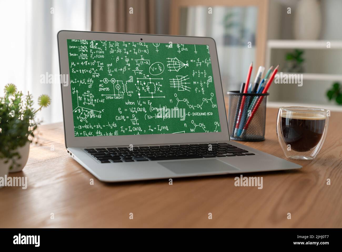 Blackboard equations calculator hi-res stock photography and images - Alamy