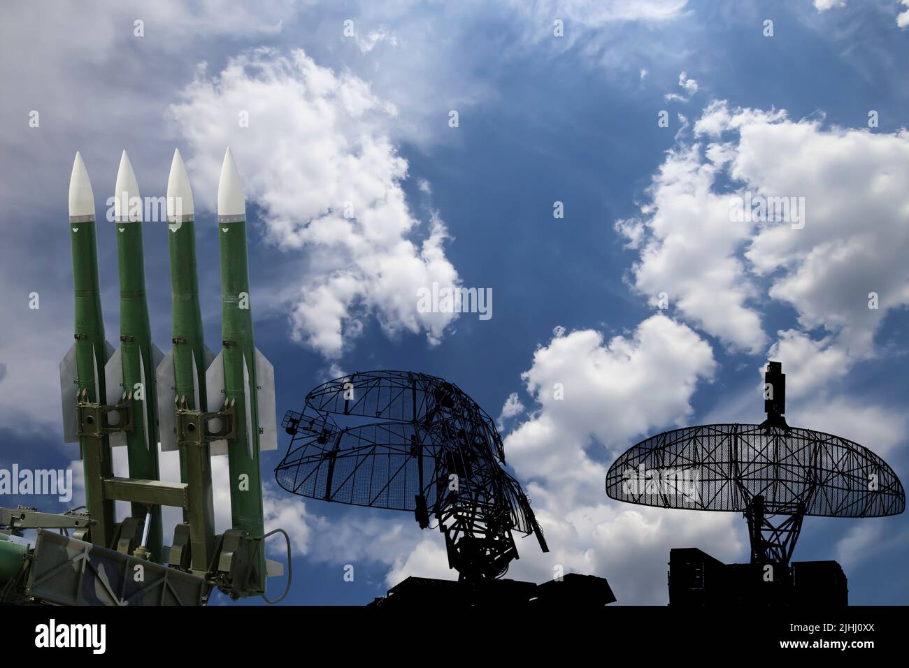 Air defense radars of military mobile anti aircraft systems and modern ...