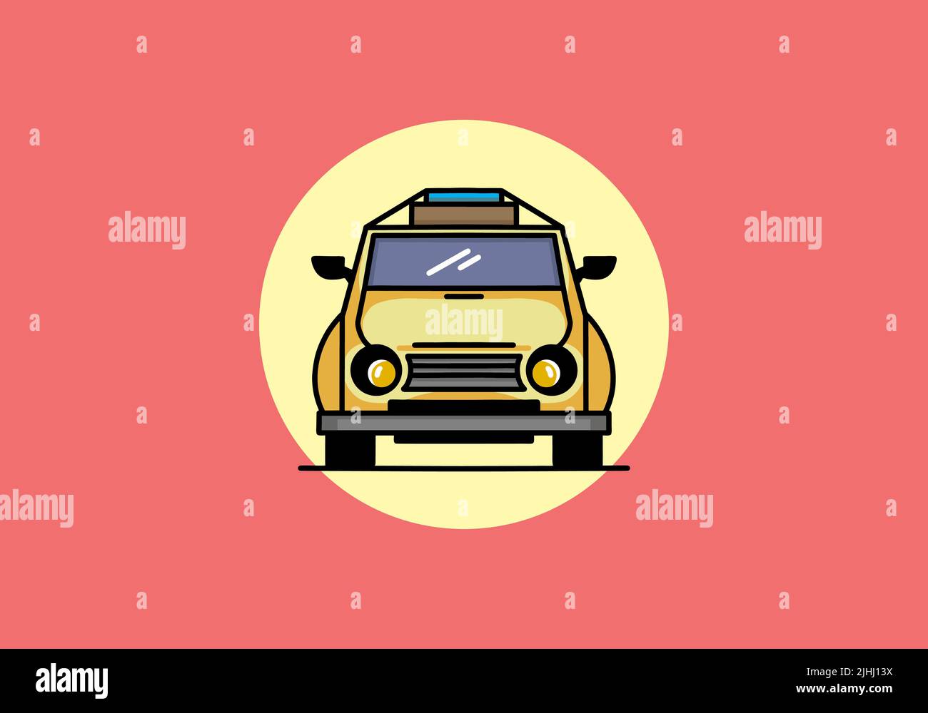 Illustration design of a car going to holiday Stock Vector Image & Art ...