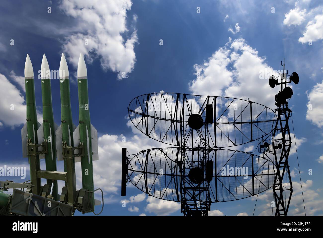 Air defense radars of military mobile anti aircraft systems and modern ...