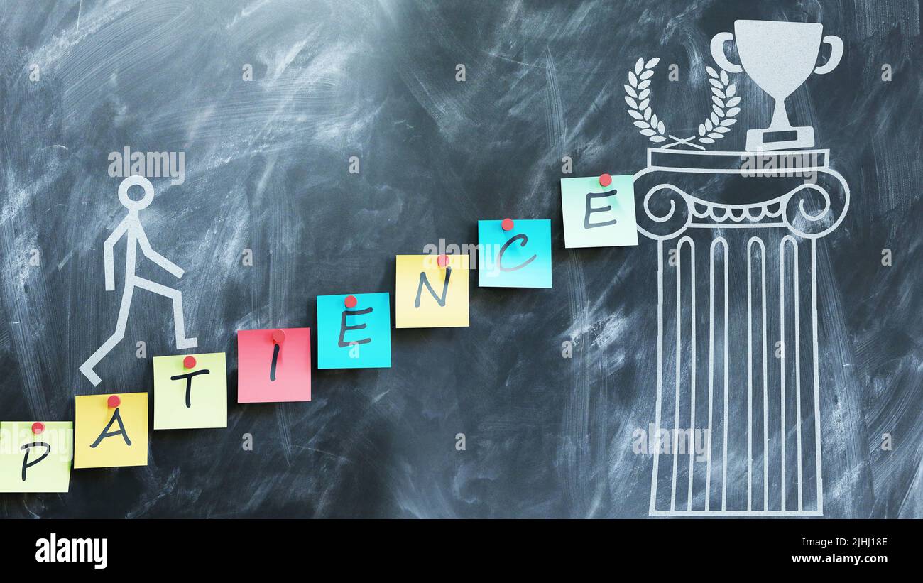 Patience make steps to success hi-res stock photography and images - Alamy