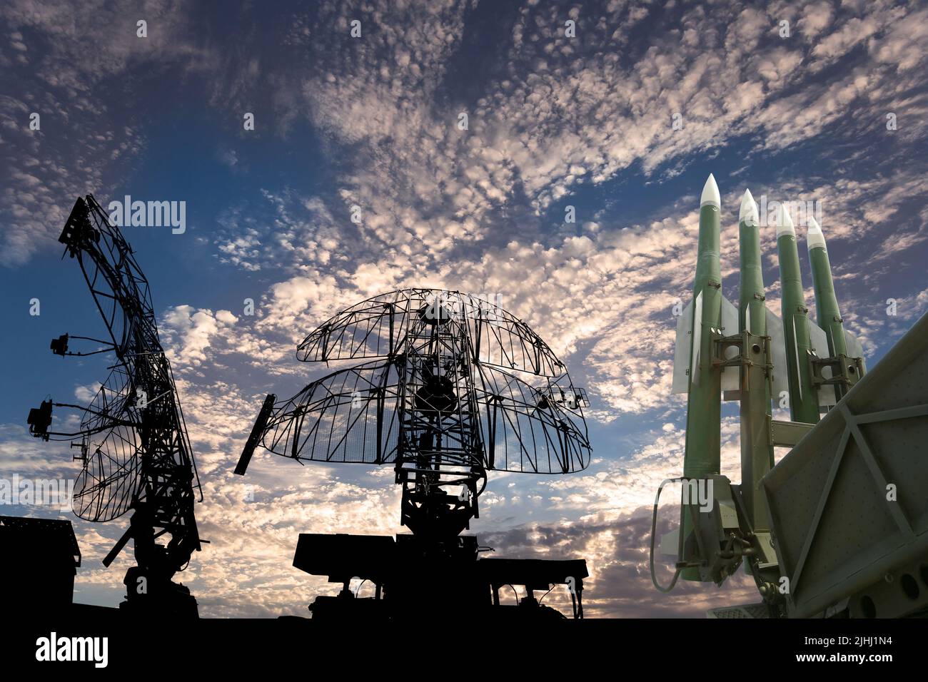 Air defense radars of military mobile anti aircraft systems and modern ...