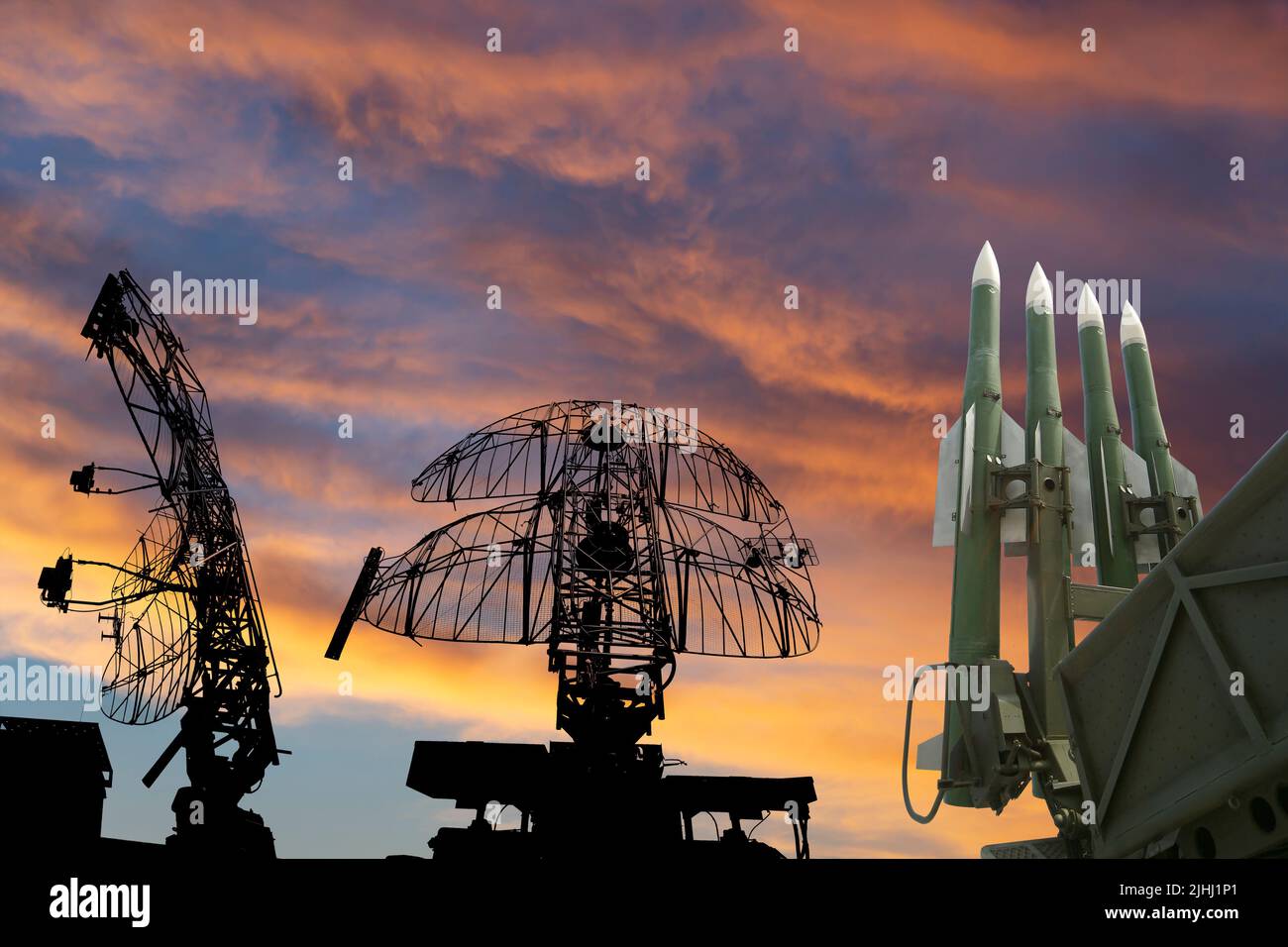 Air defense radars of military mobile anti aircraft systems and modern ...