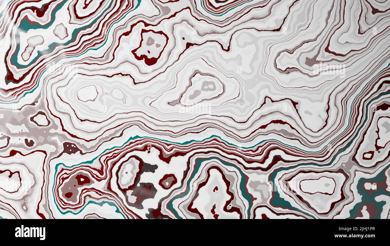 3D rendering. Liquid marble texture. Simulation of mixed liquid paint ...