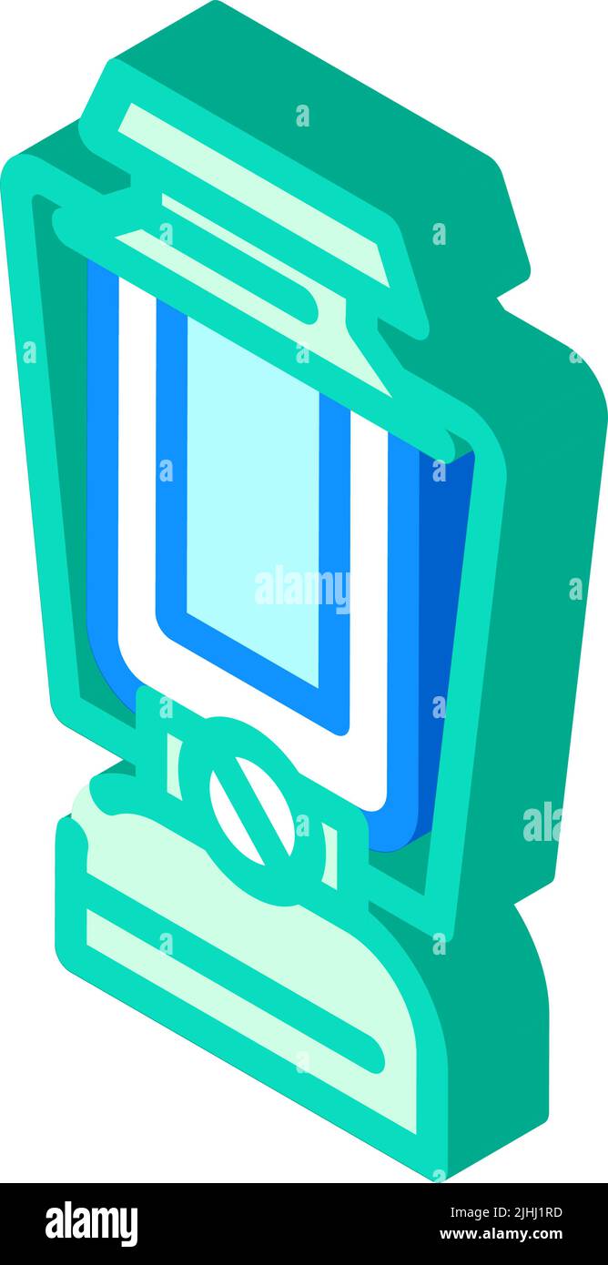 portable lamp isometric icon vector illustration Stock Vector Image ...