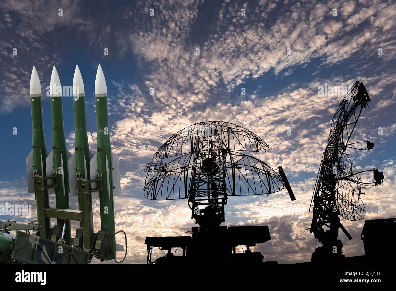 Air defense radars of military mobile anti aircraft systems and modern ...