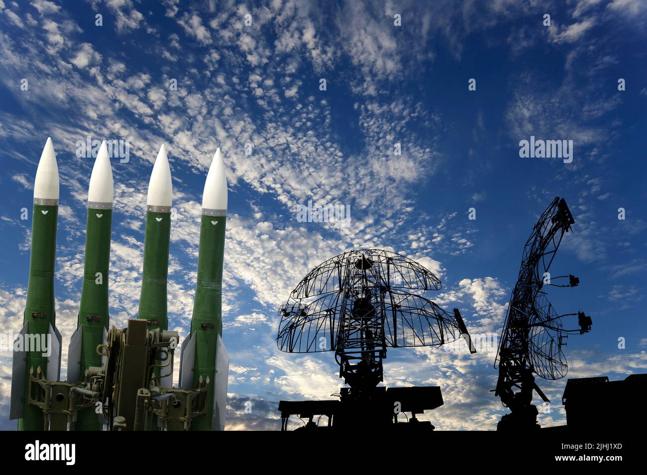 Air defense radars of military mobile anti aircraft systems and modern ...