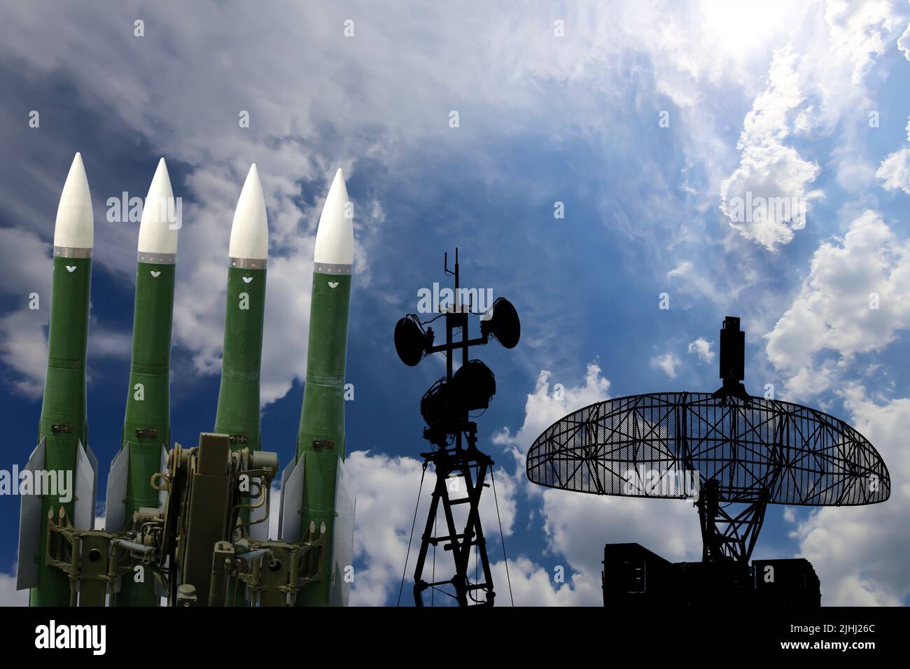 Air defense radars of military mobile anti aircraft systems and modern ...