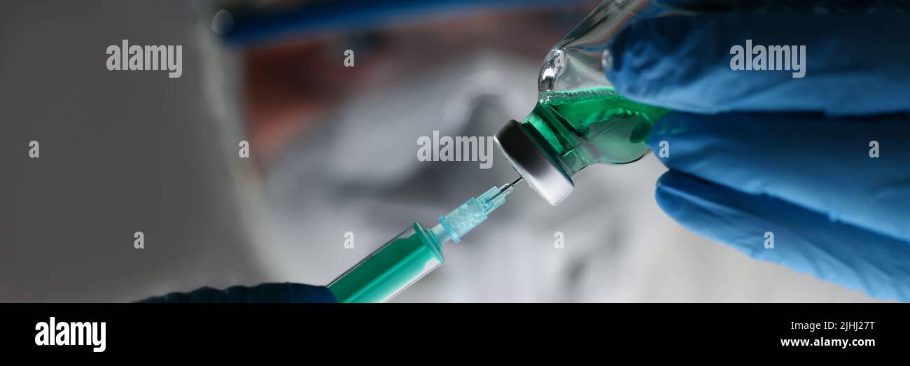 Scientist in blue uniform holding hi-res stock photography and images ...