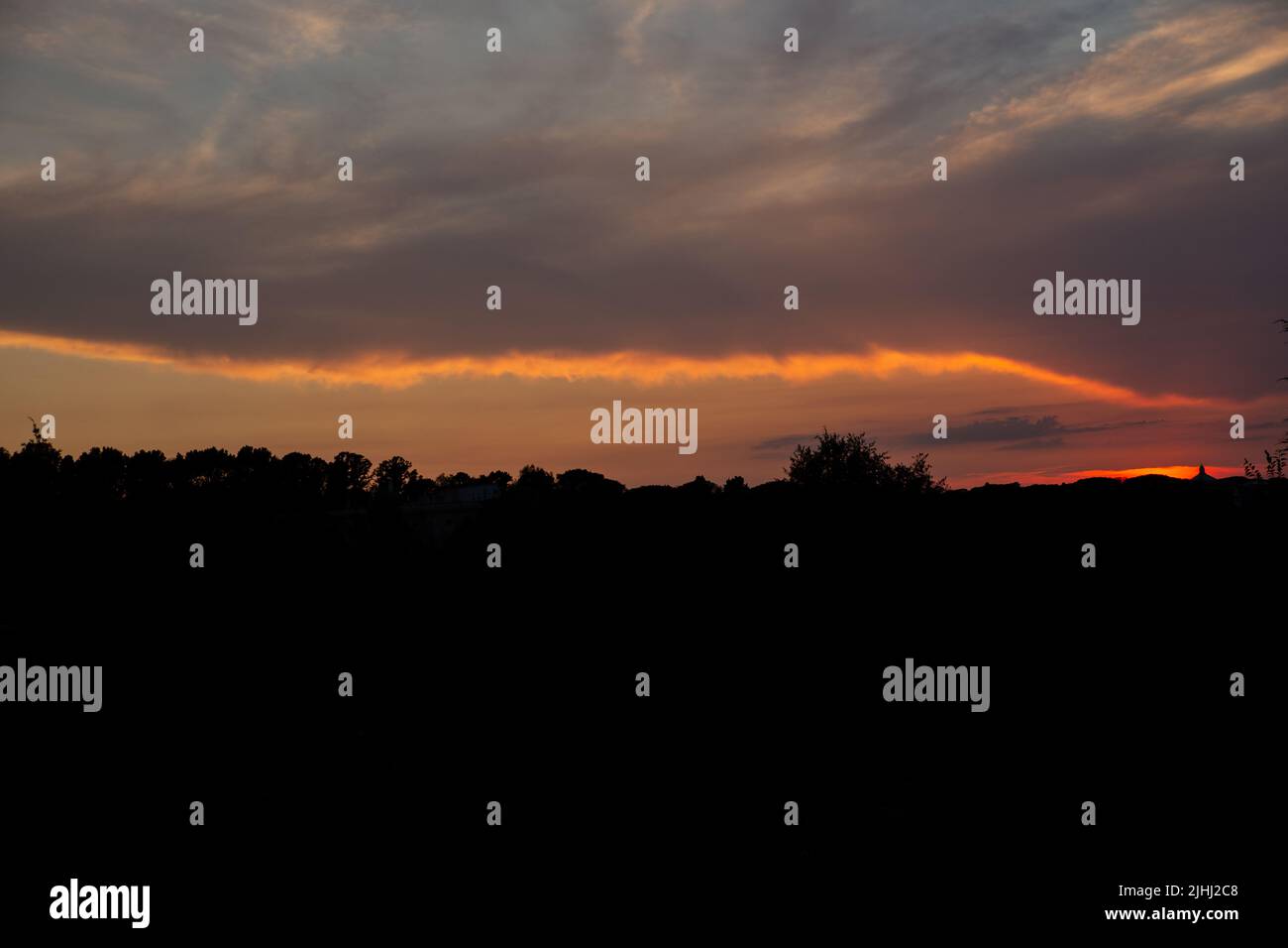 View of sunset on the Janiculum terrace in Rome (Photo by Matteo ...
