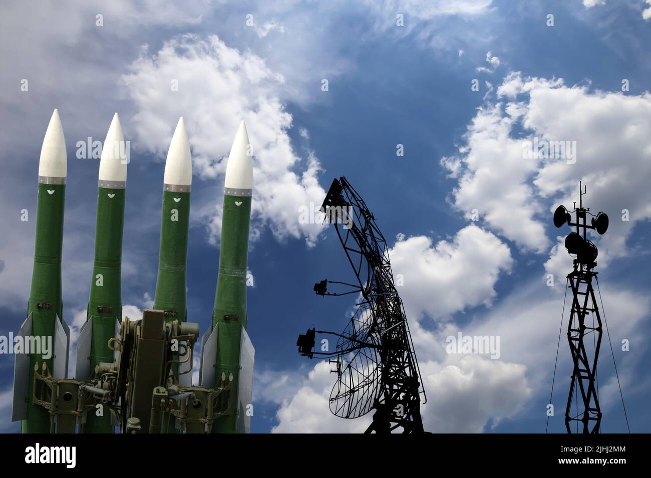 Air defense radars of military mobile anti aircraft systems and modern ...