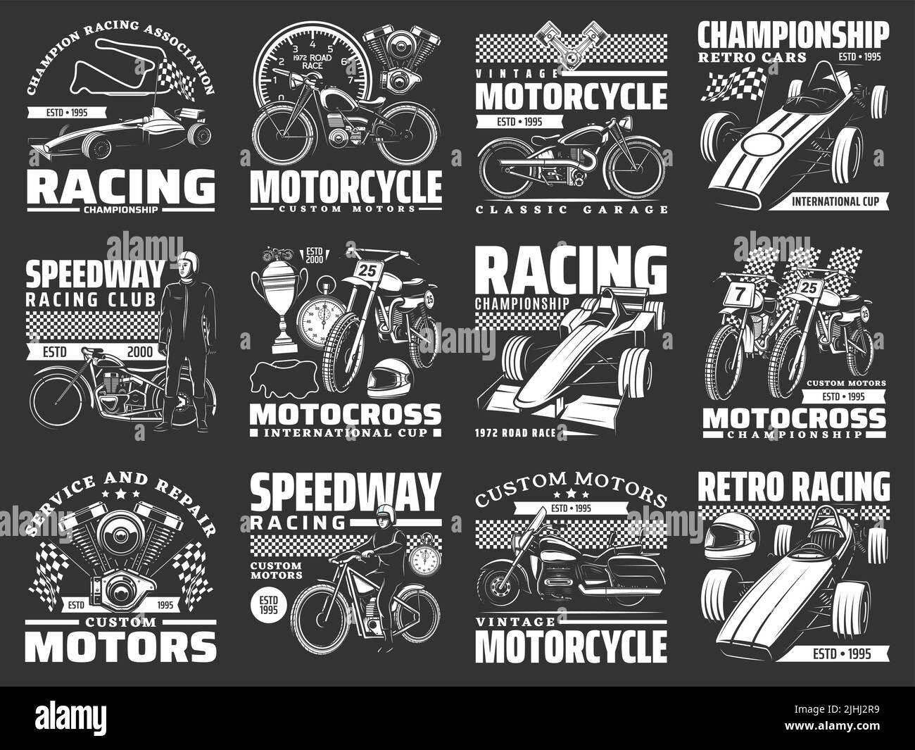 Muscle bike show Stock Vector Images - Alamy
