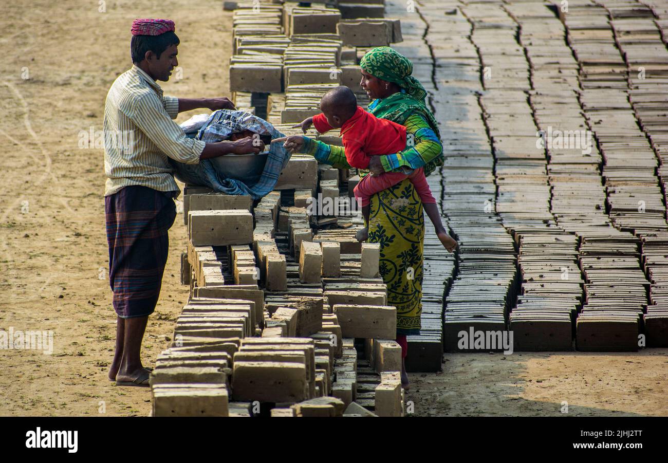 Brickfield in Natore, Bangladesh Stock Photo - Alamy