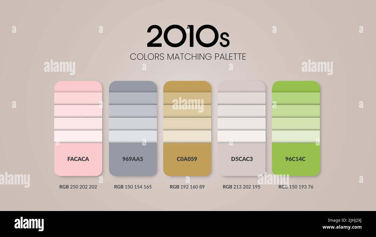 Colour theme color palettes or color schemes are trends combinations ...